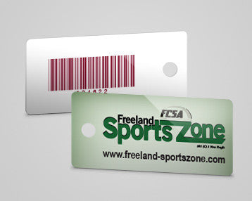 Durable custom printed plastic key tags encoded for use with EZ ...